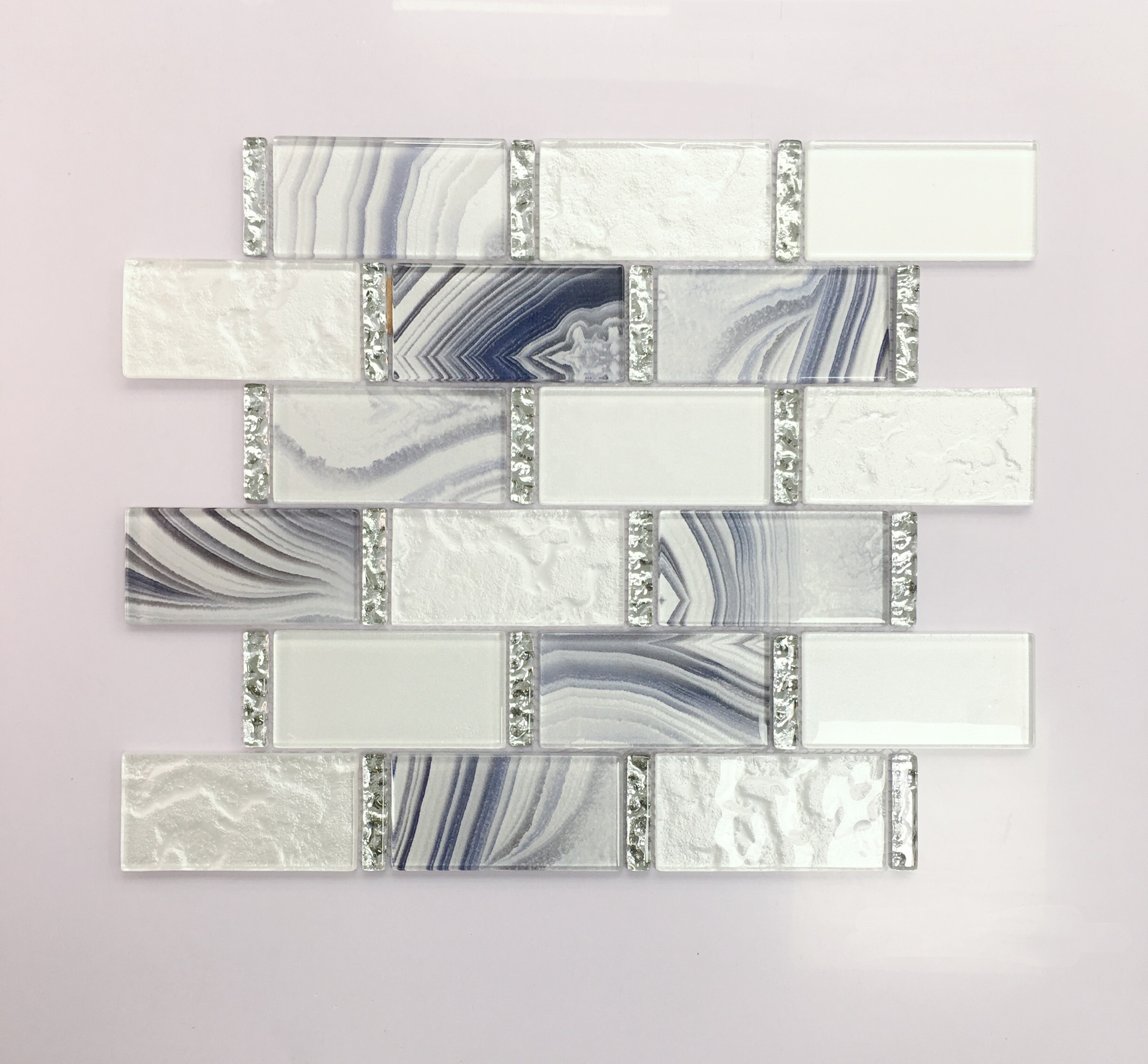 Buy 2022 High Quality Crystal Glass Mosaic Tiles For Wall from Favor ...