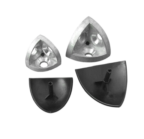 Buy 3 Way Rounded Corner Bracket Aluminum Profile Connector T Slot ...