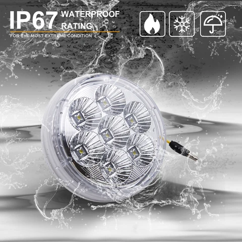 Buy 4inch Round Chrome Bezel Led Truck Lighting System Trailer Tail ...