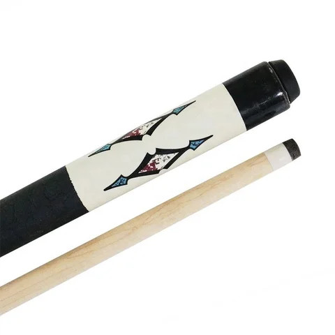 Buy 57-inch Maple Wood Pool Cue With Leather Wrap Stainless Steel Joint ...