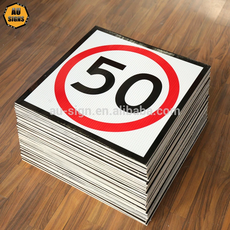 Buy 60km/h 600x600 Class 1 Corflute Plastic Traffic Signs And Symbols ...