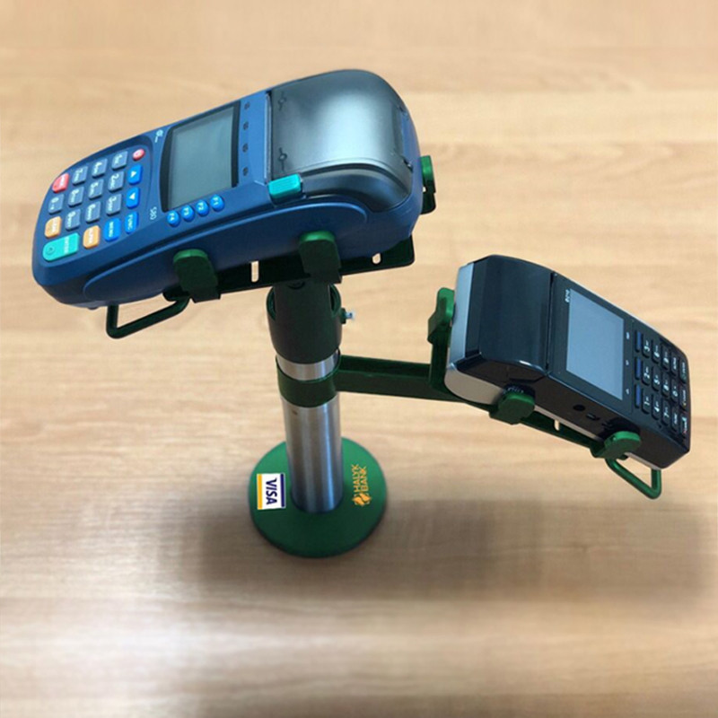 Buy Aluminium Credit Card Holder Pos Machine Stand In Pos Systems Dual ...