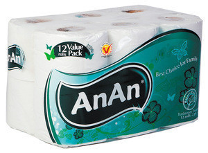 Buy Anan Bathroom Tissue 2 Ply Pack 12 Rolls from TIGER COPPER COMPANY ...