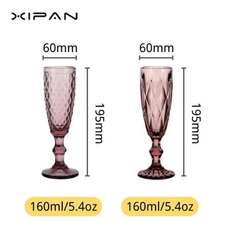Buy Artistic Retro Red Goblets Embossed Antique Rose Vintage Wine ...