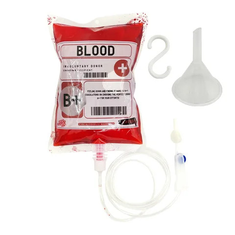 Buy Blood Bags For Drinks Halloween Decoration Vampire Doctor Nurse ...