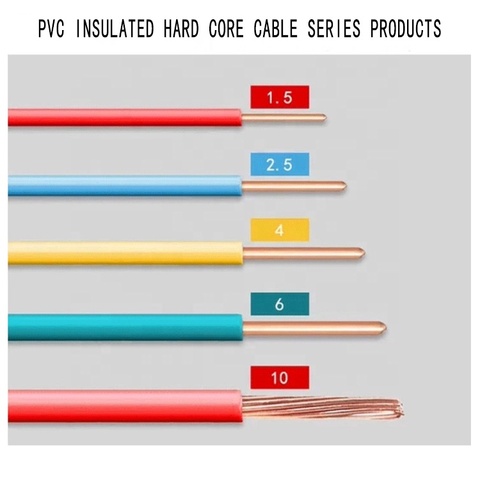 Buy Bv Bvr 10mm Copper House Wiring 2.5mm 4mm 6mm Wire Electrical Electric Single Core Cable ...