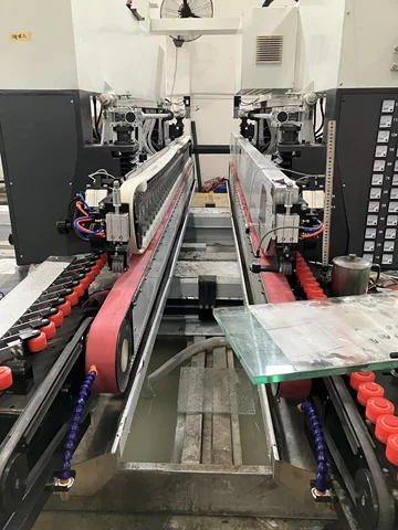 Buy Cnc Glass Double Edging Line Glass Double Edging Polishing Double ...