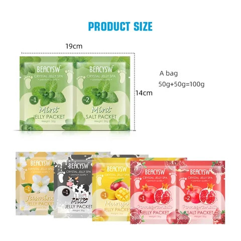 Buy Crystal Mud Foot Spa Jelly Foot Soak Jelly Pedicure Packs Jelly ...