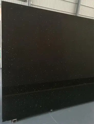 Buy Crystal Style Black Color Artificial Quartz Stone Slab Quartz Slab ...