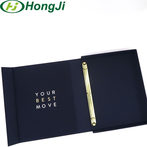 Buy Customize High Quality Cloth Ring Binder 3 Ring Binder Embossed A4 ...
