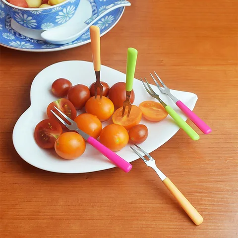 Buy Cute Princess Shape Stainless Steel Fruit Forks For Child Dessert ...