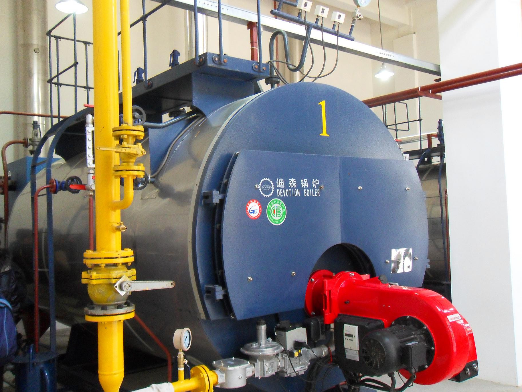 Buy Devotion 1-20 Ton Horizontal Fire Tube Oil / Gas Steam Boiler from ...