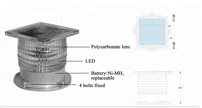Buy Doublewise Colregs Design Waterproof Solar Powered Led Marine ...