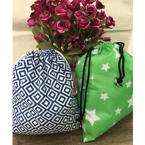 Buy Drawstring Cotton Shoe Bag With Draw String And Cord Lock from MINH ...