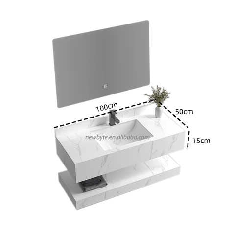 Buy Fireproof Waterproof Bath Countertop Bathroom Cabinet Hand Wash ...