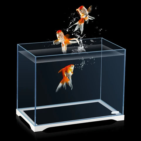 Buy Fish Tank Small Aquarium Tabletop Glass Living Room, Landscaping ...