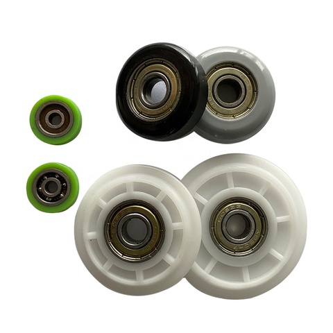Buy Glass Balcony Window Double Black Wheel Roller Nylon Pom Plastic ...