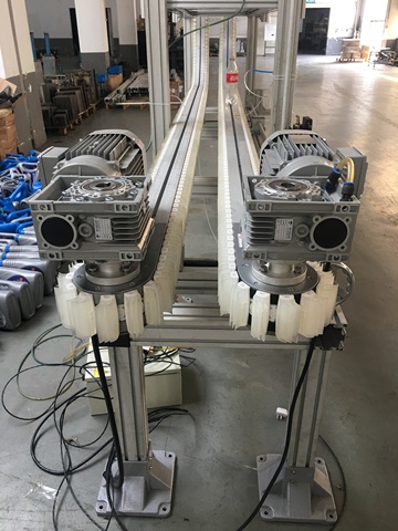 Buy Glass Bottles Transfer Plastic Mattop Conveyors from Wuxi Miwo ...