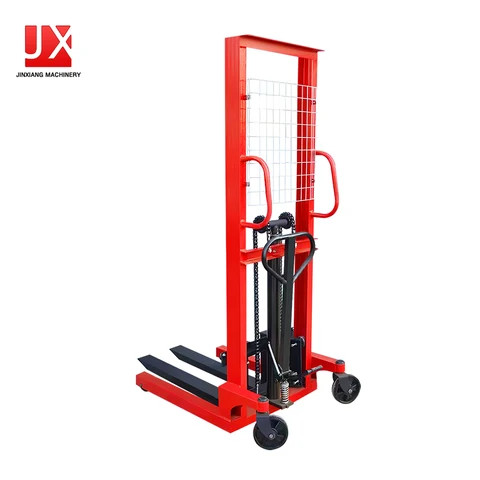 Buy Hand Forklift Manual Adjustable Size Mini Lift Manual Truck Stacker ...