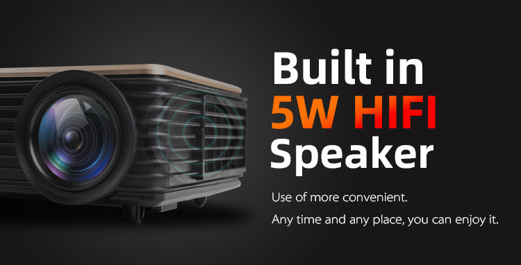 Buy High Contrast Ratio Portable Projector 5000 Lumens Low Price from ...