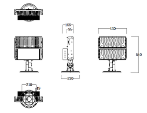 Buy High Mast 500w Ip65 Stadium Led Flood Light Waterproof Soccer Field ...