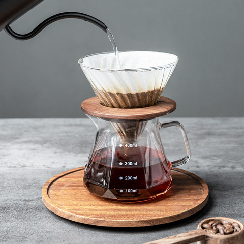 Buy High Quality Coffee Tool V60 Glass Percolator Coffee Glass Dripper ...