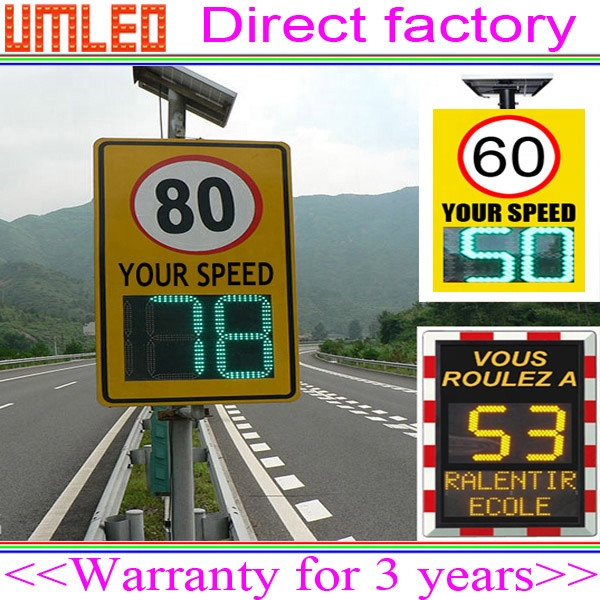 Buy Led Display Road Safety Traffic Driver Speed Feedback Sign Radar ...
