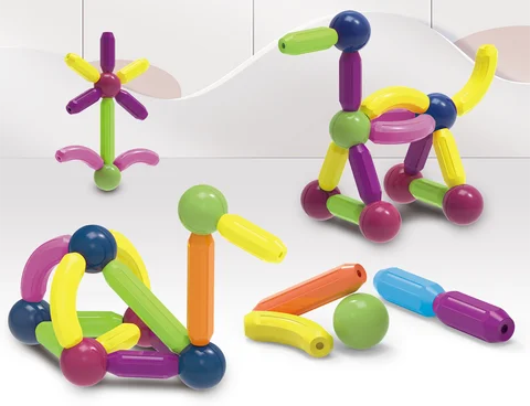 Buy Magnetic Rods Blocks Toys Educational Balls And Sticks Toy Magnet ...
