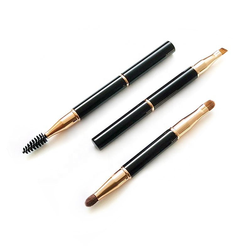 Buy Metal Travel Use Dual Eyebrow Spoolie Brush Soap Eyebrow Pencil ...