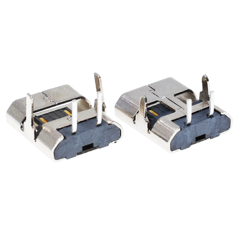 Buy Micro Usb Connector Female 2 Pin Dip Micro Usb Socket Micro B Usb 2 ...