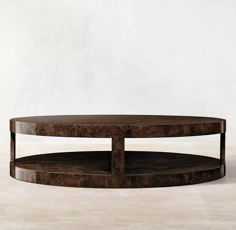 Buy Modern Burr Wood Living Room Furniture Simple Tee Table Coffee ...