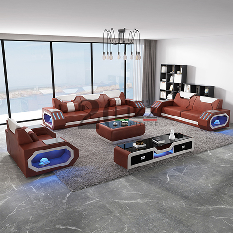 Buy Modern Sofa Set Furniture Italian Luxury Living Room Leather Sectional Sofas from Foshan ...