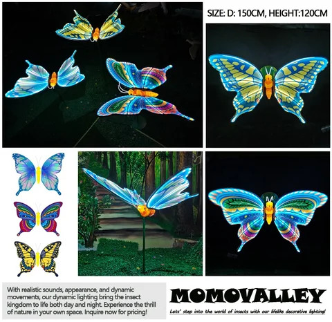 Buy Momovalley Giant Wings Lighting Butterfly Spring Summer Outdoor ...