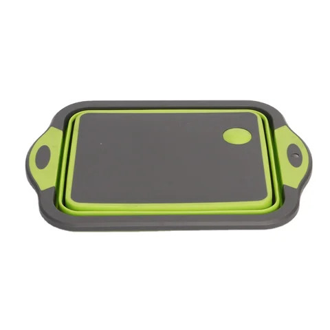 Buy Multi-function Folding Cutting Board 3 In 1 Silicone Fruit Vegetable Washing Drain from ...