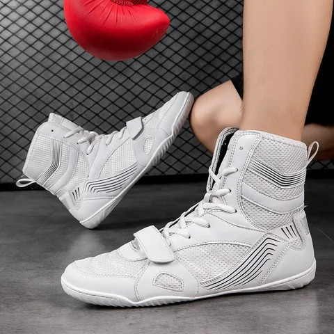 Buy New Style Professional Lightweight Flexible Wrestling Boots Boxing ...