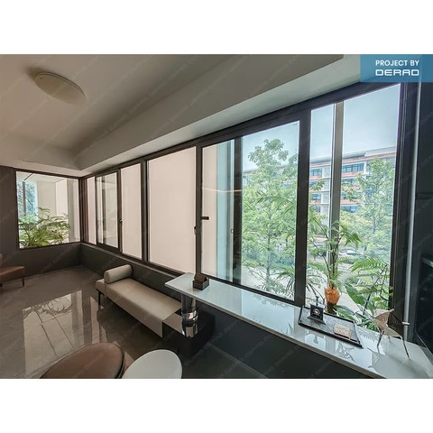 Buy Office Public Building Sliding Windows Double Glazing Low-e Glass ...
