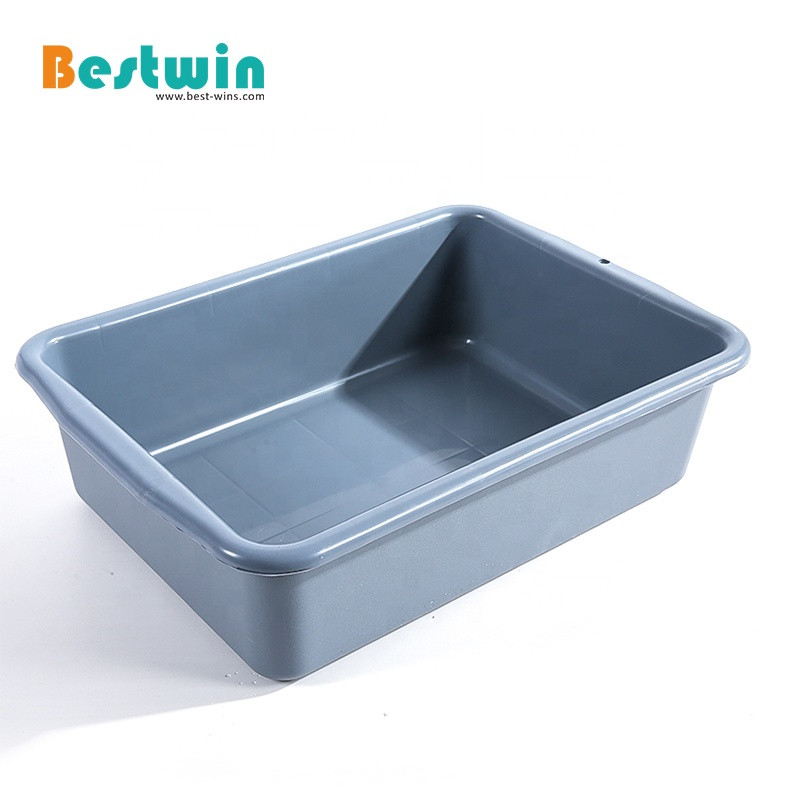 Buy Plastic Restaurant Service Cleaning Cart Dish Collection Trolley ...