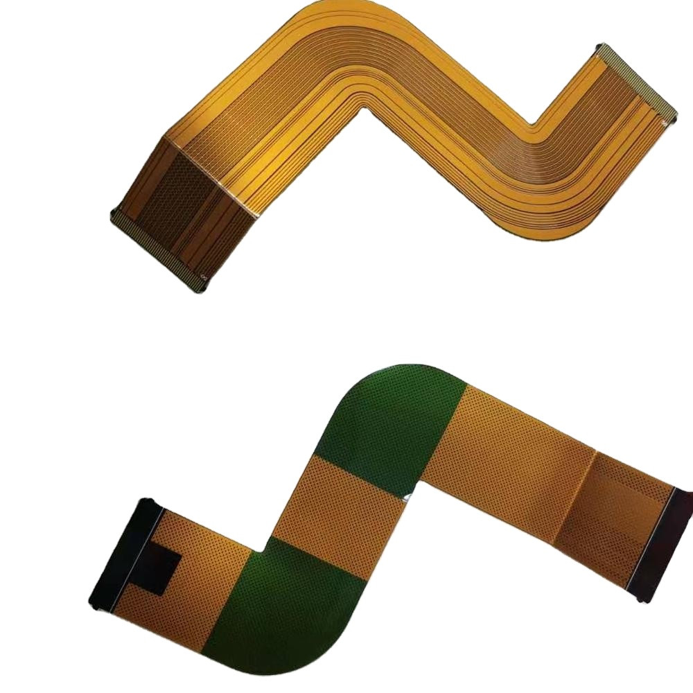 Buy Polyimide Fpc Cable Solder Yellow Flexible Pcb With 2 Layer Fpc ...