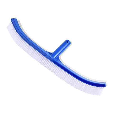 Buy Pool Brush Head, 18" Pool Brushes For Cleaning Pool Walls, Curved ...