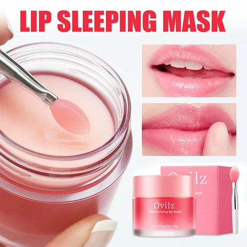 Buy Private Label Lip Sleeping Mask 20g Lip Balm Container Fruit Flavor ...