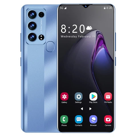 Buy Rino9 Pro Smartphone Large Screen 3g 4g Android Smart Phone 6.53 ...