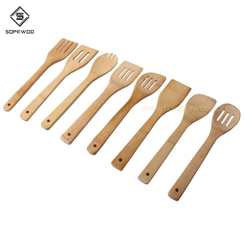 Buy Set Of 5 Pieces Multi Function Cooking Tools Bamboo Kitchen ...