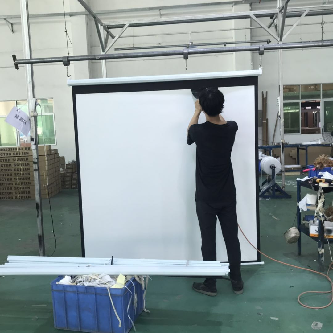 Buy Wall Mount Ceiling Projection Screen Retractable Projector Screen ...