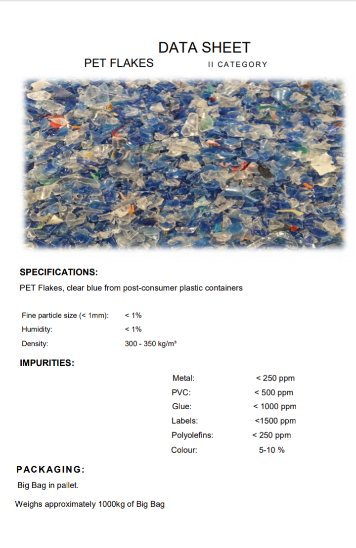 Buy Pet Flakes Color from CRUZ PLASTIC GLOBAL.S.L, Spain | Tradewheel.com