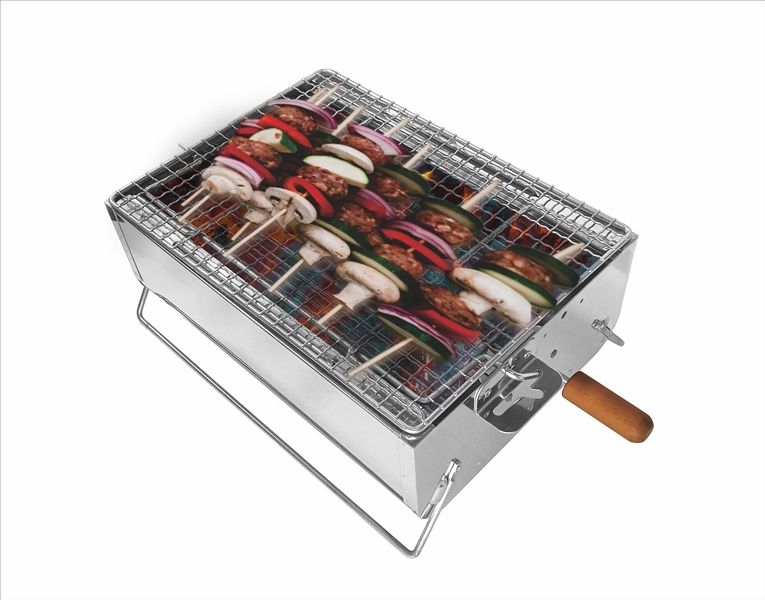 Buy Stainless Steel 3 Ways Mini Kebab Bbq Grill Set (68-6415) from VOKA ...