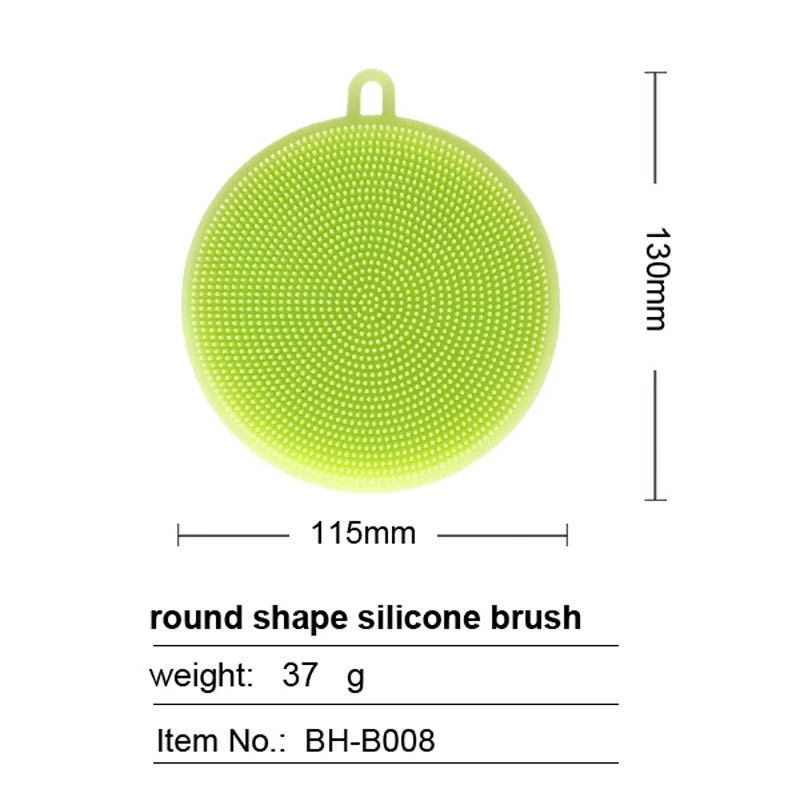 Buy Round Silicone Dishwashing Sponge from Yangjiang Bohao ENTERPRISE ...