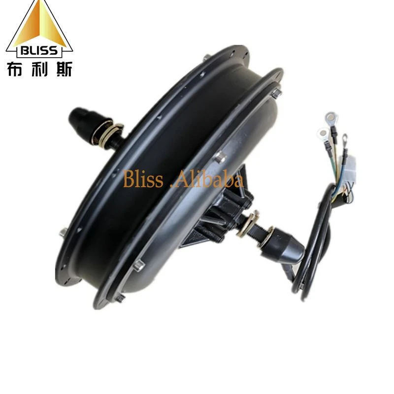 Buy 350w 12000w Hub Motor Hub Motor Kit With Battery Wheel Disc Brake ...