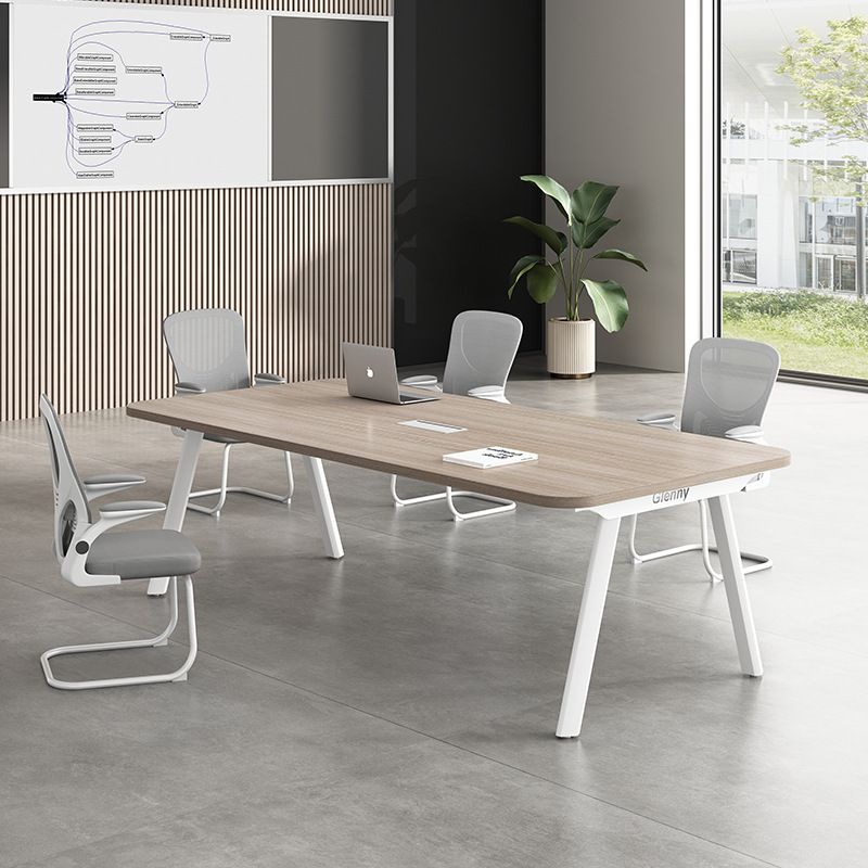 Buy Customizable Rectangular Wooden Boardroom Table With Cable ...
