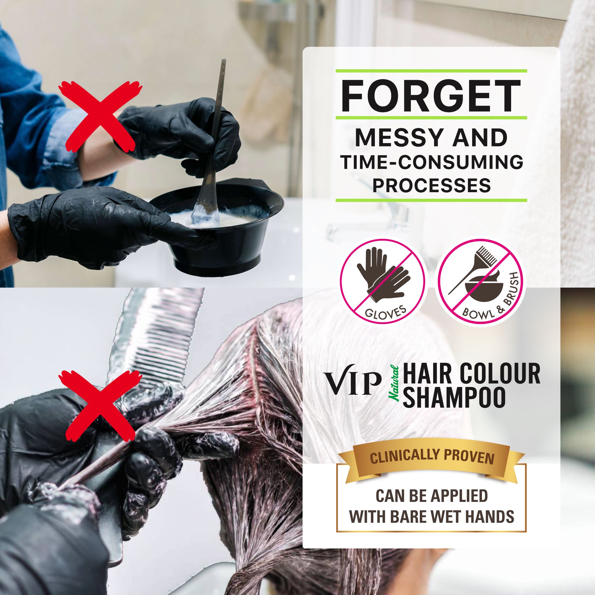 Buy Vip Hair Color Shampoo 180ml Black from Buy Happy marketing LLP ...