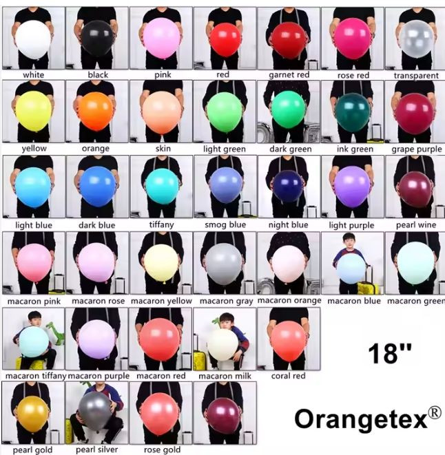 Buy 18 Inch Helium Matte Latex Balloons For Party Decoration from ...